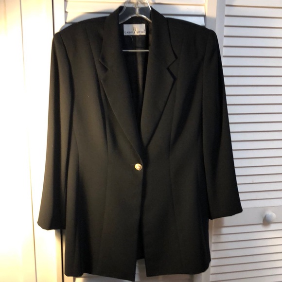 Carole Little | Jackets & Coats | Carole Little Black Suit Jacket ...